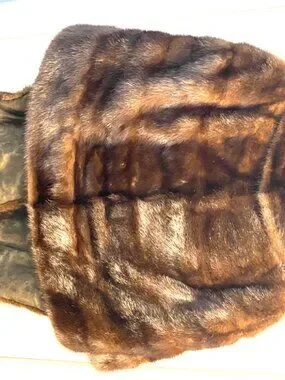 Vintage | Jackets & Coats | Vintage Brown Mink Fur Monogrammed Hb Stole ...